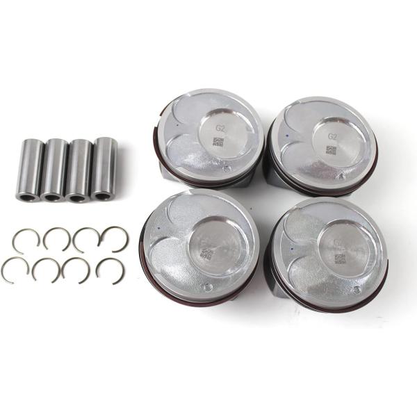 商品名Kessocco 23041-2E210 ピストン&amp;リングキット エンジンピストン&amp;リングセット 4個 2014-2018 Kia Soul Forte Forte5 Forte Koup 2.0L用Kessocco ...