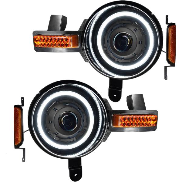 商品名ORACLE Lighting Oculus Bi LED プロジェクターヘッドライト | 2021-2023 フォード ブロンコ 交換用ヘッドライト1ペア ホワイト (5886-001))ORACLE Lighting Oculus...