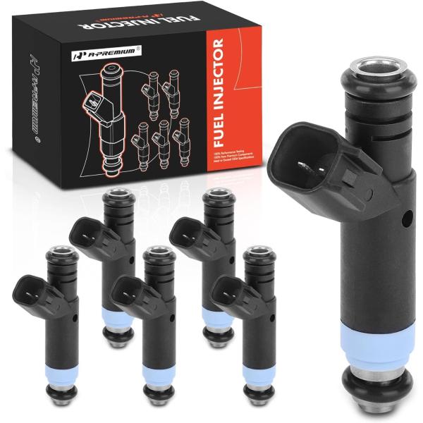 商品名A-Premium フューエルインジェクター ジープグランドチェロキー ラングラー/チェロキー/TJ ダッジ・ラム 1500 2500 バン 3500 バン デュランゴ 4.0L 5.2L 6個セット 交換用 # 812-12128A...