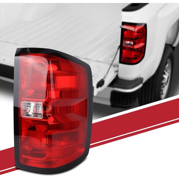 商品名Duolctrams ブレーキテールライト リアランプ アセンブリ 右助手席側 2014-2019 シボレー シルバラード 1500 2500HD 3500HD GMC シエラ 3500 HD GM2801261 GM2801293 ...