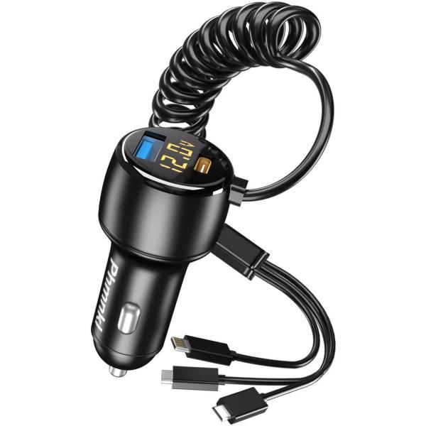 商品名Phmnkl USB C 車用高速充電器 66W 車用充電器 高速充電 高速USB車載充電器アダプター PD30W&amp;QC3.0 iPhone 14 Pro Max Plus 13 12 11 Samsung S22/21/20...