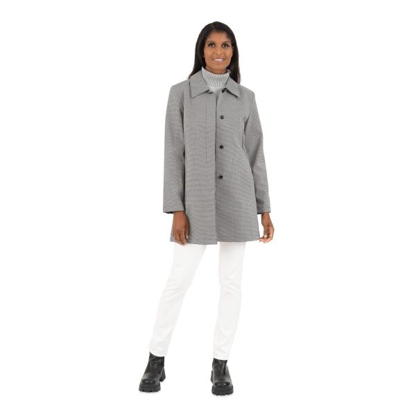 商品名:  Fleet Street Ltd. Women's Houndstooth Front Placket Raincoat, Black/Whiteブランド: Fleet Street Ltd.商品サイズ: Medium高さ: 5...