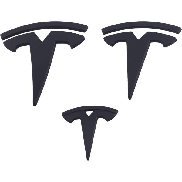 商品名YJMOTOR Fit Model 3 Logo Cover,Front Trunk,Rear Trunk Logo Cover Sticker,3D ABS Carbon Fiber Sticker Style Trims Badg...