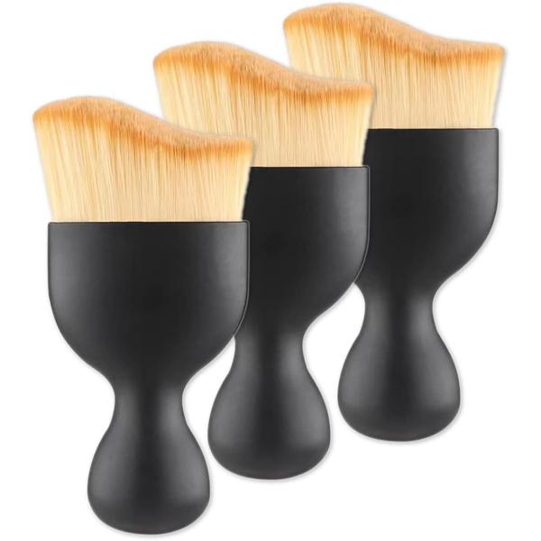 商品名カーインテリアディテールブラシ オートインテリア ソフト脱毛ブラシ カーブラシ 車内クリーニングブラシ 内装ソフト毛 ディテーリングブラシ ダスティングツール 車 自宅 オフィス コンピューター キーボード用 (3個)Car Inte...