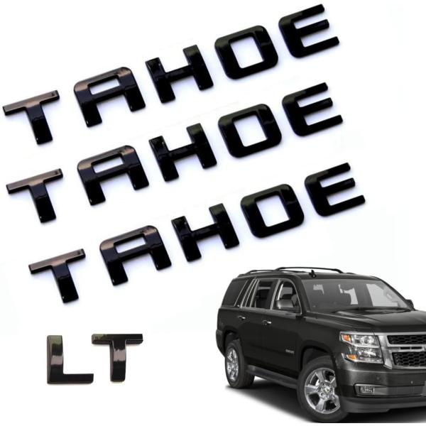 商品名3D Raised and Strong Adhesive Emblem Decals Letters Badge Decals Compatible for Tahoe Car Accessories - Blackブランド：QZT...