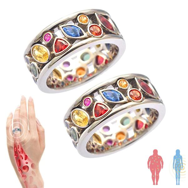 商品名: DIOWUS Torina クリスタル クォーツ イオニックスリング 2個 Heathcryt クリスタル クォーツ イオニックスリング イオニックスセラピー クォーツ クリスタルリング 女性用 FLAVIE リンパ イオンデトッ...