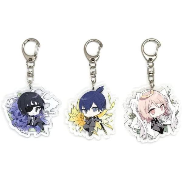 商品名EBTY DREAMS Inc. - チェーンソーマン アクリルキーホルダー 3個セット 早川亜紀 姫野 エンジェル v1, マルチカラー, Pendant Height: 2 inchesEBTY DREAMS Inc. - Set...