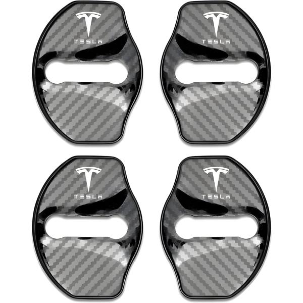 商品名YJMOTOR Fit 2016-2023 Tesla Model 3 Car Door Lock Cover Protector for Model Y Door Stopper Cover with Stainless Steel...