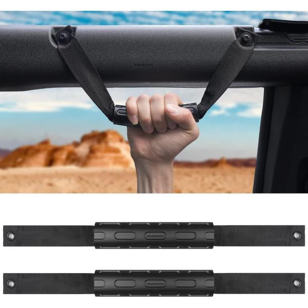 商品名7つのスパルタ ABS グラブハンドル フォード ブロンコ 2022 2021に対応SEVEN SPARTA 2 Pack Roll Bar Grab Handles Compatible with 2023 2022 2021 Fo...