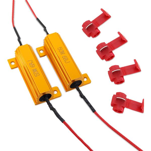 商品名Yonput 2個 50W 6オーム 負荷抵抗器 LED電球用 高速ハイパーフラッシュ ウィンカー 点滅エラーコード (ゴールド)Yonput 2 PCS 50W 6Ohm Load Resistor for Fix LED Bulb...