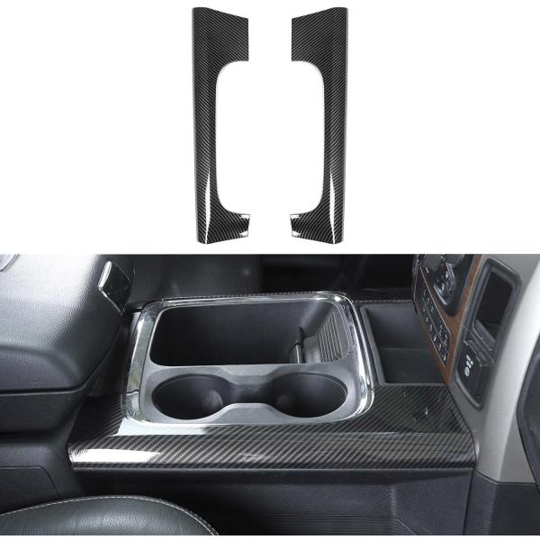 商品名HTHE Compatible with Dodge RAM 1500 Center Console Front Seat Gear Side Panel Decoration Cover Compatible with RAM 20...