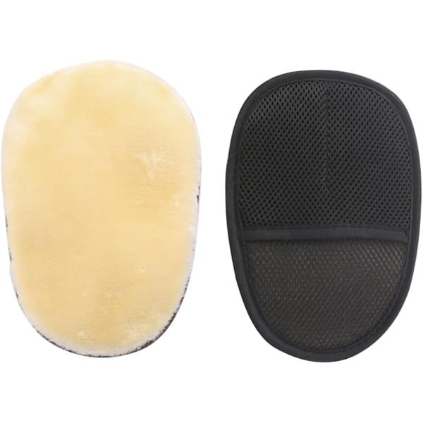 商品名Moioee Car Wash Wool Glove, 2 Pcs Fleece Auto Cleaning Pad Gloves, Soft High Density Automotive Washing Mat, Scratch ...