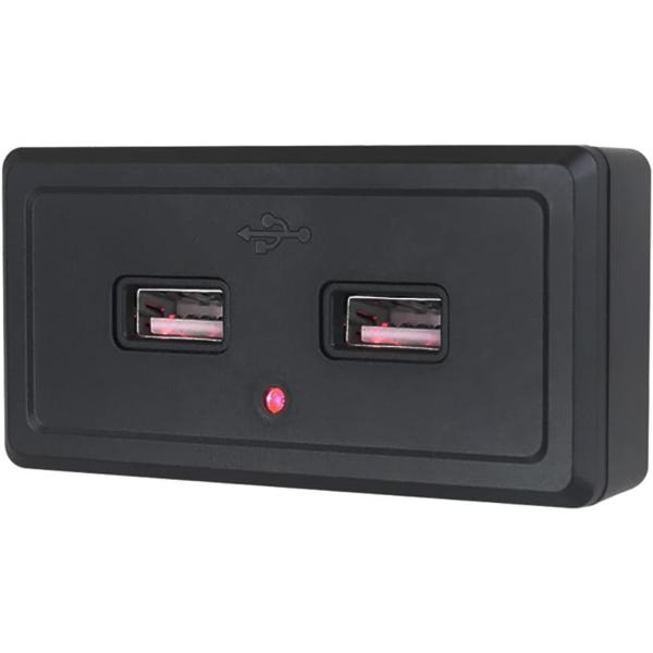 商品名Moioee RV USBコンセント 12V 24V デュアルポートUSBカーチャージャーソケット インジケーターライトとキャップ付き 防水パネルマウント電源コンセント バス ATV RV ボート トラック 自動車 マリン ゴルフカー...