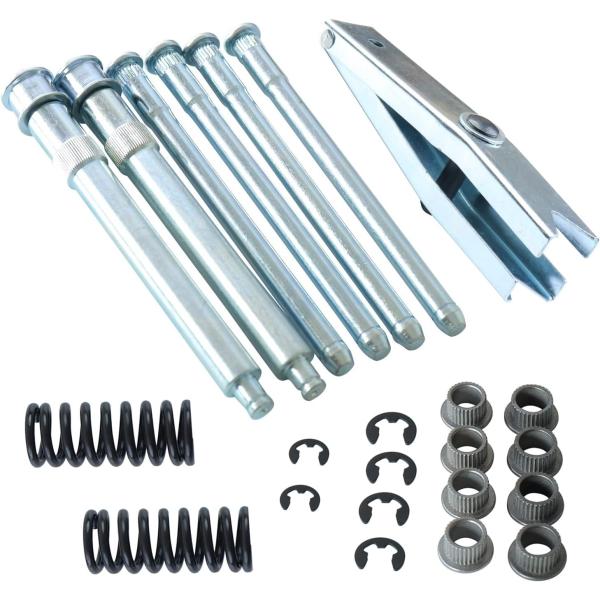 商品名ドアヒンジピン ブッシング修理キット スプリング付き + ドアスプリングツール 車のフロントドアヒンジキット シボレー C1500 C2500 C3500 K1500 K2500 K3500 GMC サバーバン タホDoor Hing...