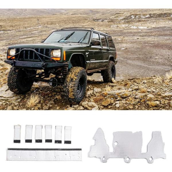 商品名燃料レール&amp;インジェクターカバーキット Jeep Wrangler Grand Cheokee TJ 4.0L 1997-2004 交換用 010378 エンジン性能アップグレード ヒートシールドカバーFuel Rail &a...