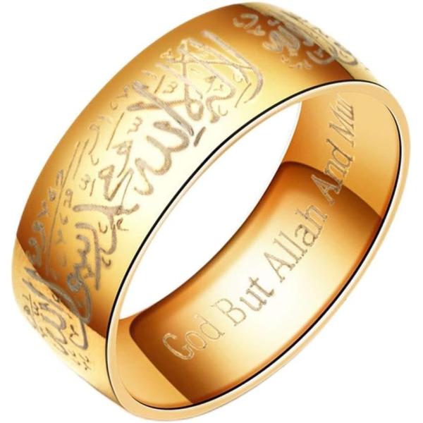商品名ATDMEI Muslim Allah Islam Ring for Men Women Stainless Steel Gold Size 10 Jewelryブランド：ATDMEI商品サイズ：10高さ：0.8 cm横幅：8.1 c...