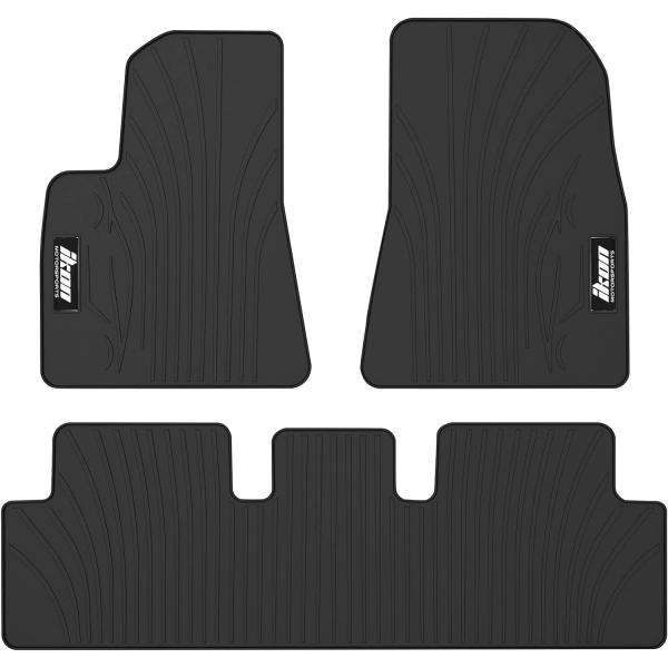 商品名FREEMOTOR802 Compatible with 2017-2023 Tesla Model 3 Floor Mats, Latex Heavy Duty All Weather Season Car Auto Front R...