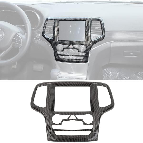 商品名Dashboard GPS Navigation Panel Trim Full Cover for 2014-2018 Jeep Grand Cherokee SRT8 ABS Interior Mouldings Black Ca...