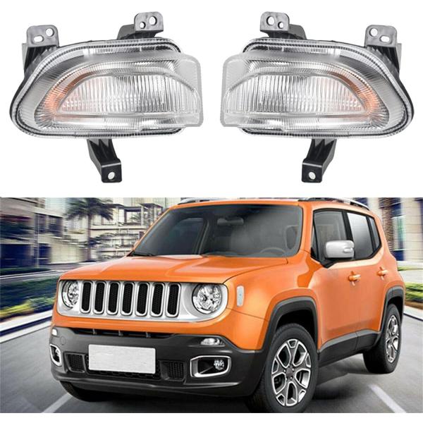 商品名labwork Driver and Passenger Side Front Turn Signal Lights Lamps Replacement for 2015-2018 Renegade Parking Marker La...