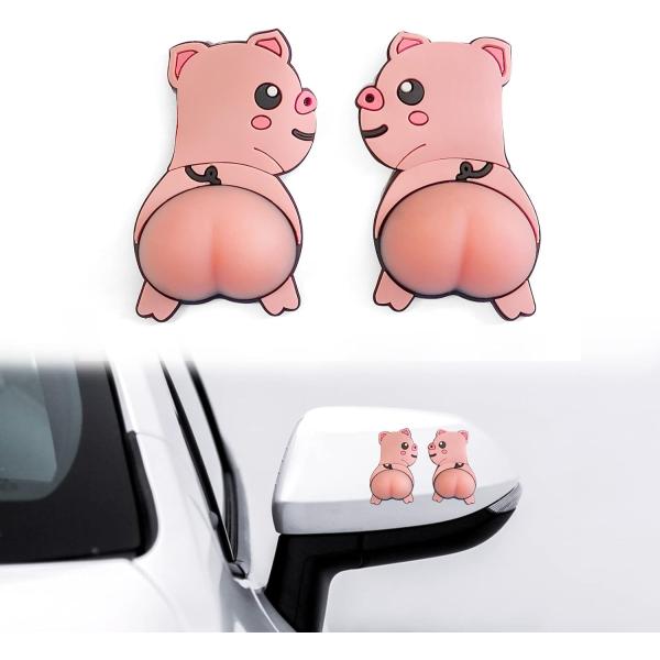 商品名2 PCS 3D Cute Cartoon Butt Car Sticker, Anti Collision Car Door Stickers, Anti-Collision Three-Dimensional Funny Stic...