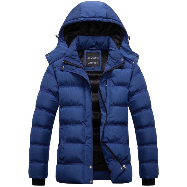 商品名:  CREATMO US Women's Hooded Cold Winter Insulated Jacket Thicken Puffer Coat Warm Female Outwear Navy Blue Mブランド: CR...
