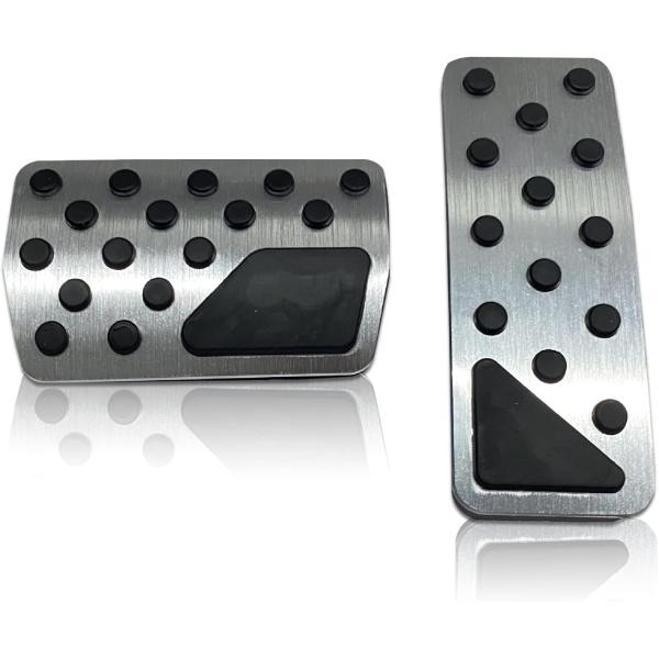 商品名Miytsya 2 PCS Aluminum Alloy Anti-Slip Gas Pedal Brake Pedal Cover Interior Accessories Kit for 2011-2023 Jeep Grand ...