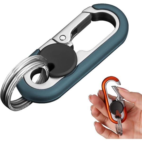 商品名WAPSAT キーチェーン メンズ 2023 カーキーチェーン メンズ 紛失防止キーチェーン ダブルキーリング付き クイックリリースキーチェーン (グリーン)WAPSAT Key Chains Men, 2023 Car Key Ch...