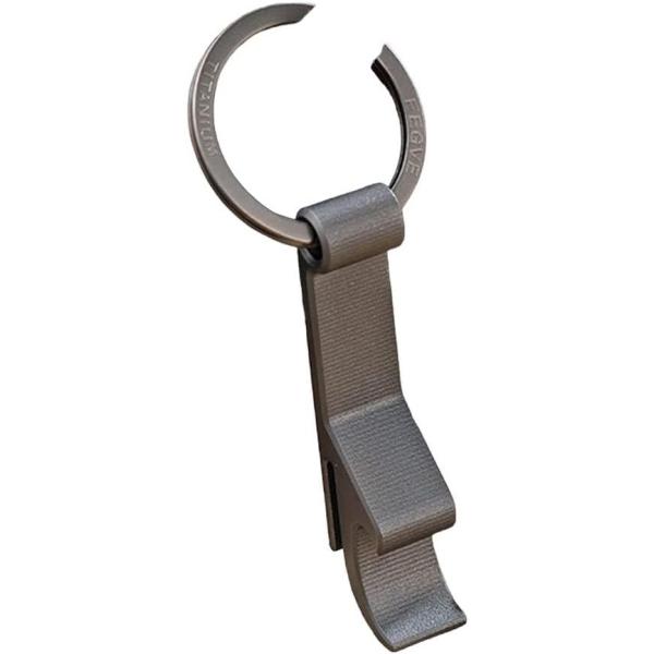 商品名Titanium Bottle Opener Men Women Keychain Ultra Light Edc Tool Luxury For Key Ring For Male Jewelry Creativity Giftブラ...