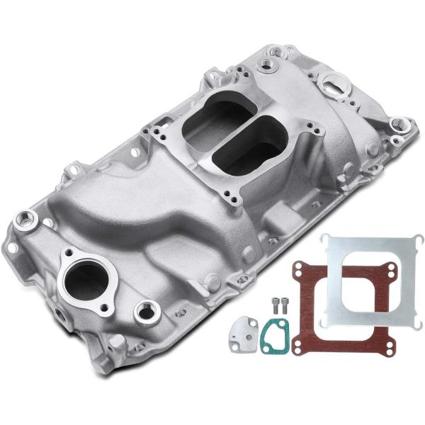 商品名: A-Premium デュアルプレーンインテークマニホールド Chevy 396-502 BBCに対応 シボレー カマロ コルベット サバーバン &amp; GMC Gシリーズ CK ピックアップ サバーバン [Idle-6000]...