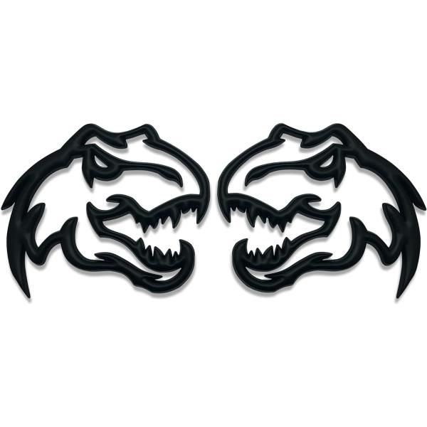 商品名Zhizhong Dinosaur Emblem Fits for Dodge RAM TRX 1500 2500 3500 ~Stick it Anywhere (A Pair, Black)ブランド：Zhizhong商品サイズ：高...