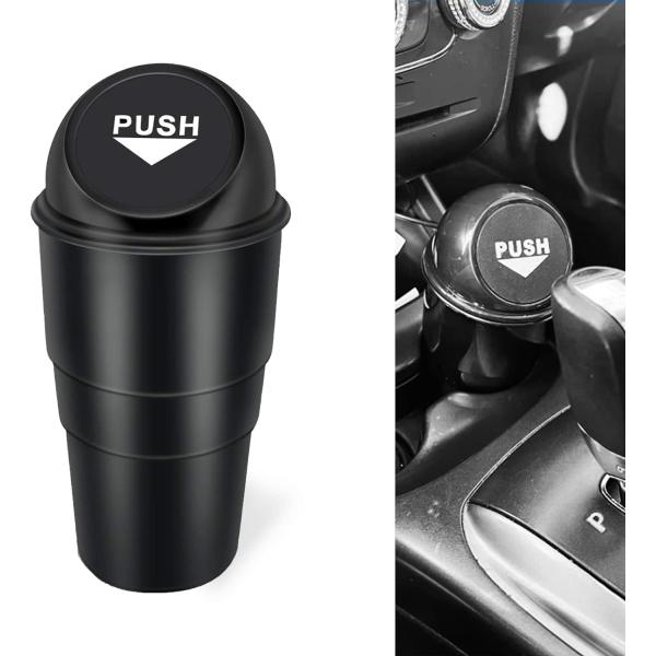 商品名NTNEV ミニ車用ゴミ箱 自動車用カップホルダーゴミ箱 漏れ防止 車用ゴミ箱 ポータブル車用ゴミ箱 自動車用 自宅 オフィス キッチン 寝室用 (ブラック)NTNEV Mini Car Trash Can, Automotive C...