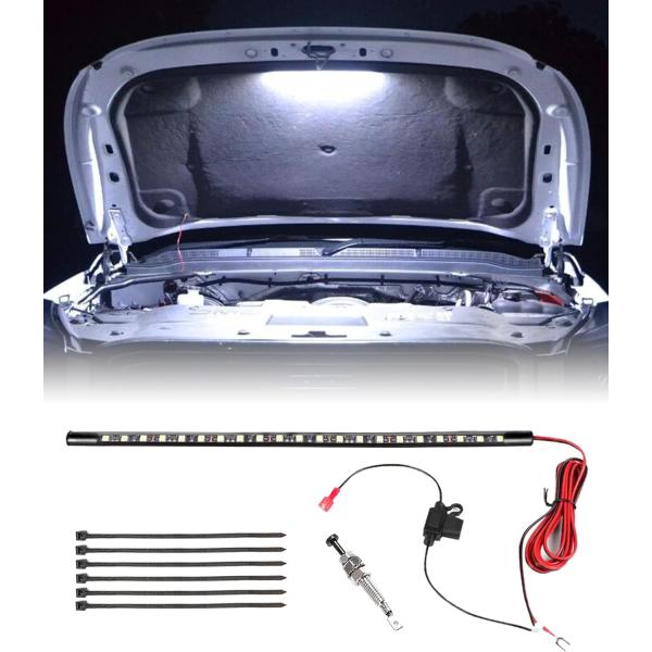 商品名YAKEFLY 12V Waterproof Car Hood Work Inspection Lights,Under Hood LED Light Kit,Car LED Lights Bars Engine Inspection...