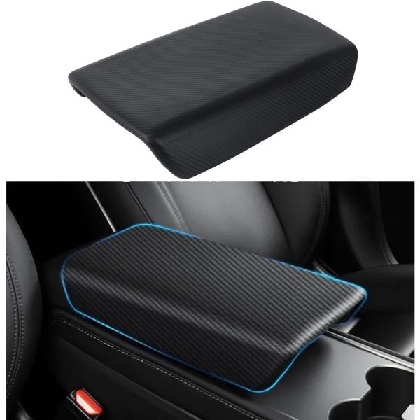 商品名Tinlucys テスラアームレストカバー テスラモデル3 モデルY用 テスラインテリアアクセサリー TPEセンターコンソールプロテクターカバー 自動車用防水アームレストボックスカバー (カーボンブラック)Tinlucys Tesla...