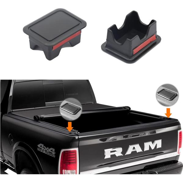 商品名RMOURTEKK ダッジ・ラム 1500 ステークポケットカバー リアトラックの荷台レール ステークポケットカバー ダッジ・ラム 2019 2020 2021 2022 2023に対応 (2個セット)RMOURTEKK Dodge ...