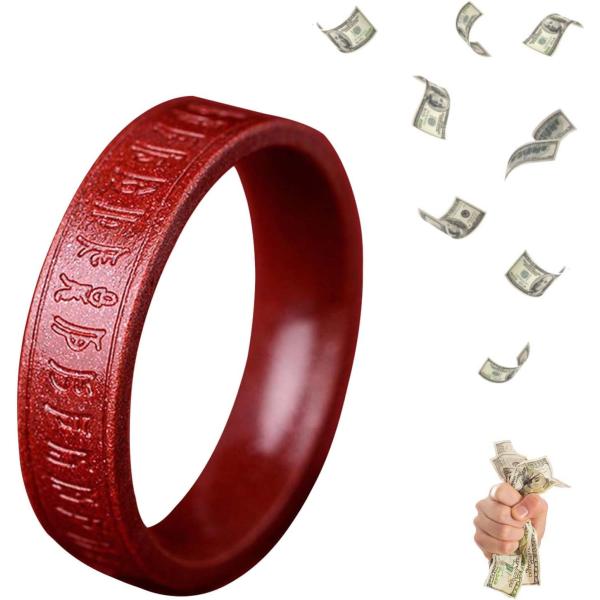 商品名HETICA (ヘティカ) 風水 シナバー リング 幸運の富 仏陀 お守り バンドリング メンズ レディース 風水 幸運を運ぶ幸運の指輪, US 9, シナバー, 宝石なしHETICA Feng Shui Cinnabar Ring,...