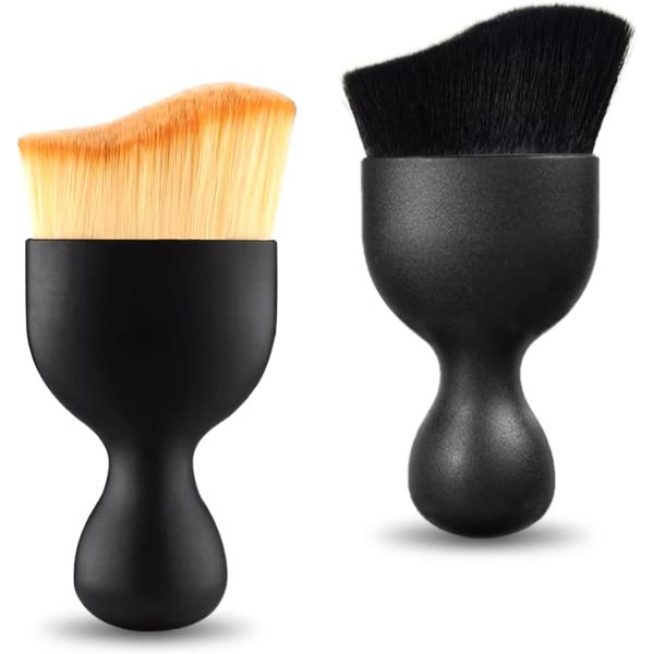 商品名Fogfar 2個 自動車内装ダストブラシ 車のディテールブラシ 自動カーブデザイン ソフト脱毛ブラシ 自動車ダッシュボード エアコン通気口 コンピューター用 傷なし (イエロー&amp;ブラック)Fogfar 2 PCS Auto ...