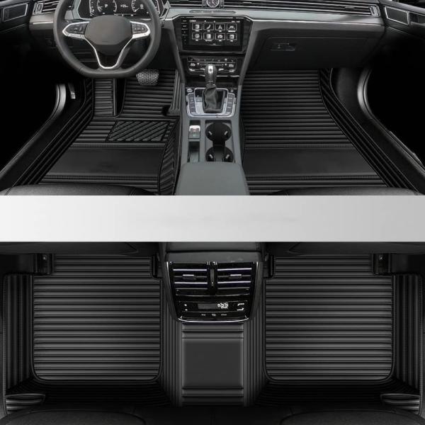 商品名VOZAR Custom Car Floor Mats Fit for 99% Sedan SUV Sports Car Leather Floor Liners All Weather Car Floor Mats (Black S...