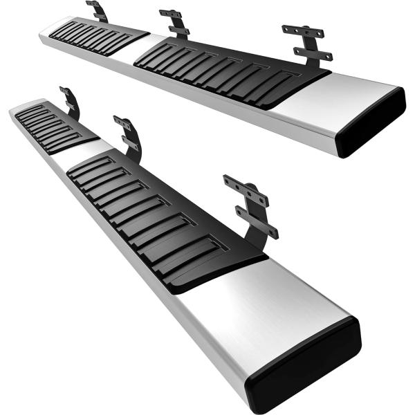 商品名6"" Stainless Steel Running Boards Side Step Nerf Bar Compatible with 2019-2023 Dodge Ram 1500 Crew Cab New Body Styl...