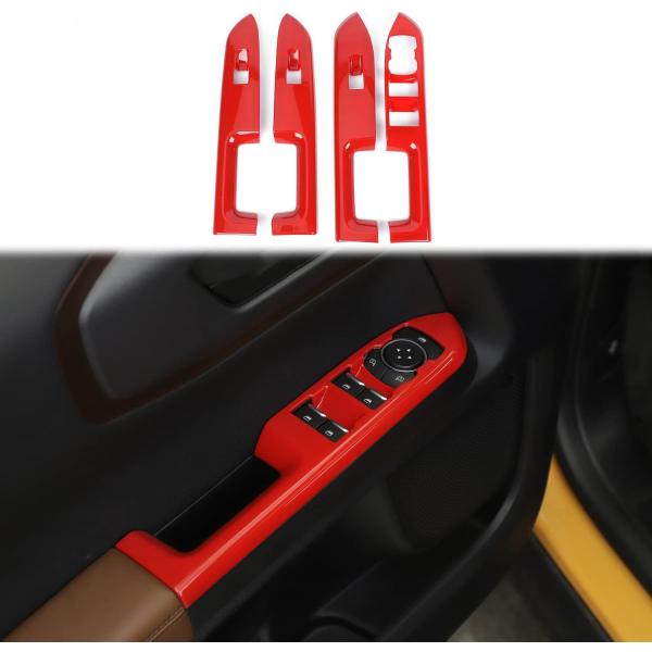 商品名PDKLIN Window Lift Switch Panel Trim Compatible with Ford Bronco Sport 2021-2023, ABS Window Lift Switch Panel Decora...