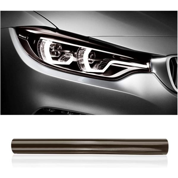 商品名12 X 48inch Car Light Tint Film, Cuttable&amp;Stretchability Car Headlight Taillight Fog Light Vivid Vinyl Wrap Prote...
