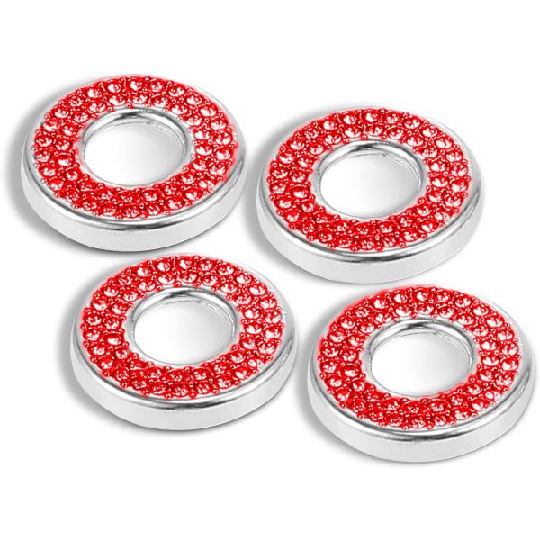 商品名キラキラした車のドアロックアクセサリー ドアロック、キラキラした車のドアロックカバーステッカー、ラインストーンプルロッドボルト装飾、Cクラス C200 C300 Eクラス E200 300 GLC 200 260 300用4 PCS ...