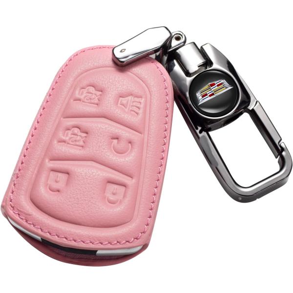 商品名ACROA カーキーカバー キーケース 交換用 キャデラックキーフォブカバー 2015-2018 スマートリモートキーケースアクセサリー (6ボタン)Car Key Cover Key case Replacement for Cad...