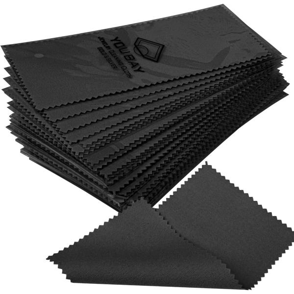 商品名youbay 8x16cm ジュエリークリーニングクロス - 30枚 個別に包装されたシルバーポリッシュクロス ジュエリー磨き布用 スターリングシルバー用 ゴールド 真鍮 プラチナ, 宝石なし。youbay 8x16cm Jewelr...