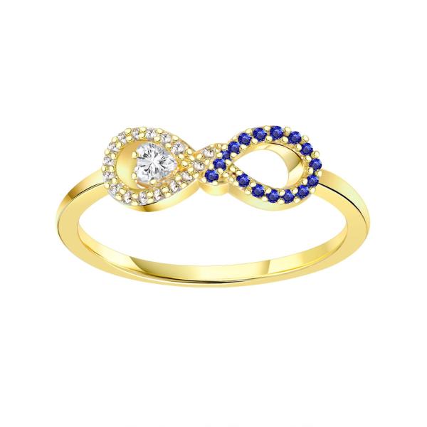 商品名: CCmfgjew ハートダイヤモンドリング レディース 14Kゴールドメッキ 永遠のラブリング キュービックジルコニア 無限のラブリング エタニティプロミスリング 彼女のインフィニティウェディングリング, ジェムストーン, ゴール...