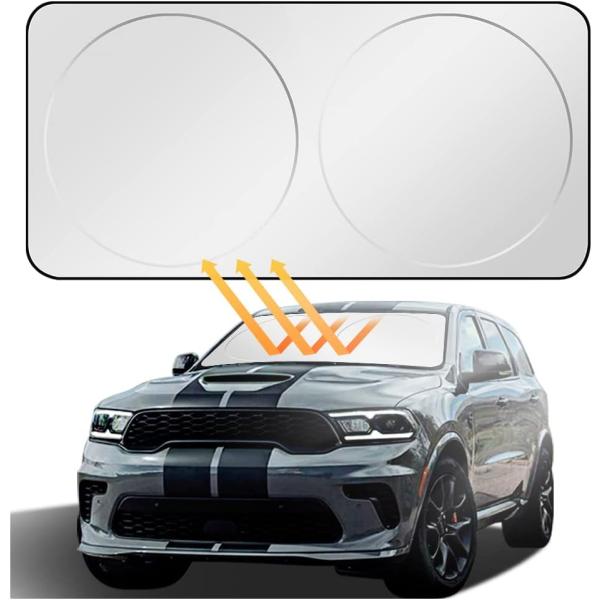 商品名Summer Must-Have Windshield Sun Shade,0% Light-Transmitting Sunshade for Car Windshield,A Comfortable Driving Atmosph...