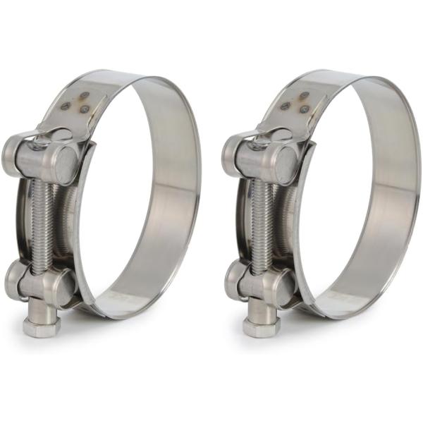 商品名Tucool Racing 2個パック 64~67mm Tボルト ホースクランプ 304ステンレススチール インタークーラー パイプチューブクランプ ターボパイプクランプ クランプ調整可能 範囲2.5~2.65インチTucool Ra...