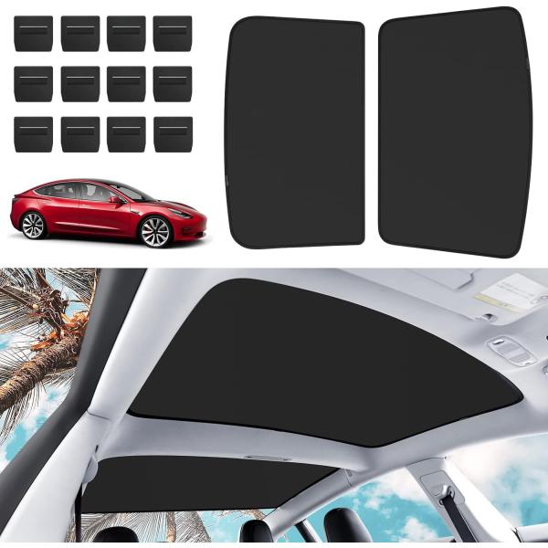 商品名KUNIST ルーフサンシェード テスラモデル3 2023用 アップグレードされたサンルーフシェード サンシェード ルーフサンシェード テスラモデル3アクセサリー 2023用 アイスブラックKUNIST Roof Sunshades ...