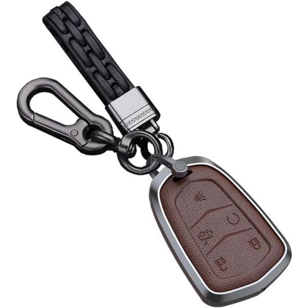 商品名HIBEYO 5 Button Key Fob Cover for Cadillac Escalade Cts SRX Xt5 ATS STS Ct6 Xt4 Xt6 Xts Elr Esv 2019-2023 Car Accesso...