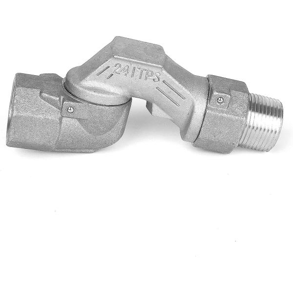 商品名3/4インチ 亜鉛合金ユニバーサルコネクタ アルミニウム合金ユニバーサルコネクターの組み合わせ 360度回転3/4 Inch Fuel Hose Swivel 360 Rotating Connector, Multi Plane F...