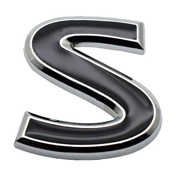 商品名1x S Emblem 3D Metal Badge Sticker Letter Replacement for Q50 Q50L Q30 Q70 (Black)ブランド：Generic商品サイズ：高さ：0.4 cm横幅：7.4 c...